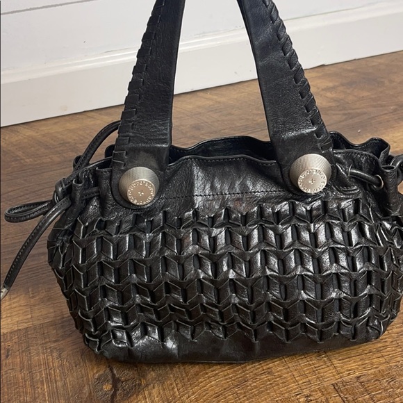 Abro | Bags | Abro Black Genuine Leather Handbag | Poshmark